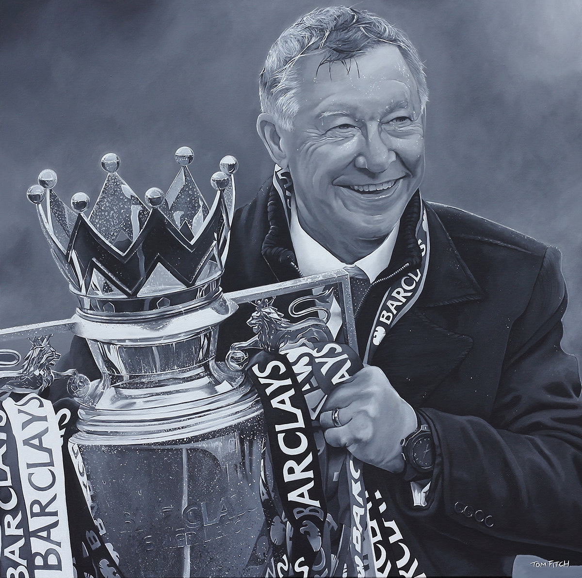 Sir Alex Ferguson Limited Edition Print – Tom Fitch Art